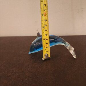 Wedgwood | Accents | Vintage Blue Glass Dolphin Figurine | Poshmark
